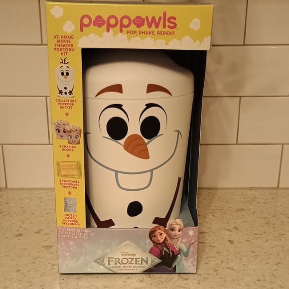 Disney | Kitchen | Poppowels Disney Frozen Olaf Popcorn Container ...